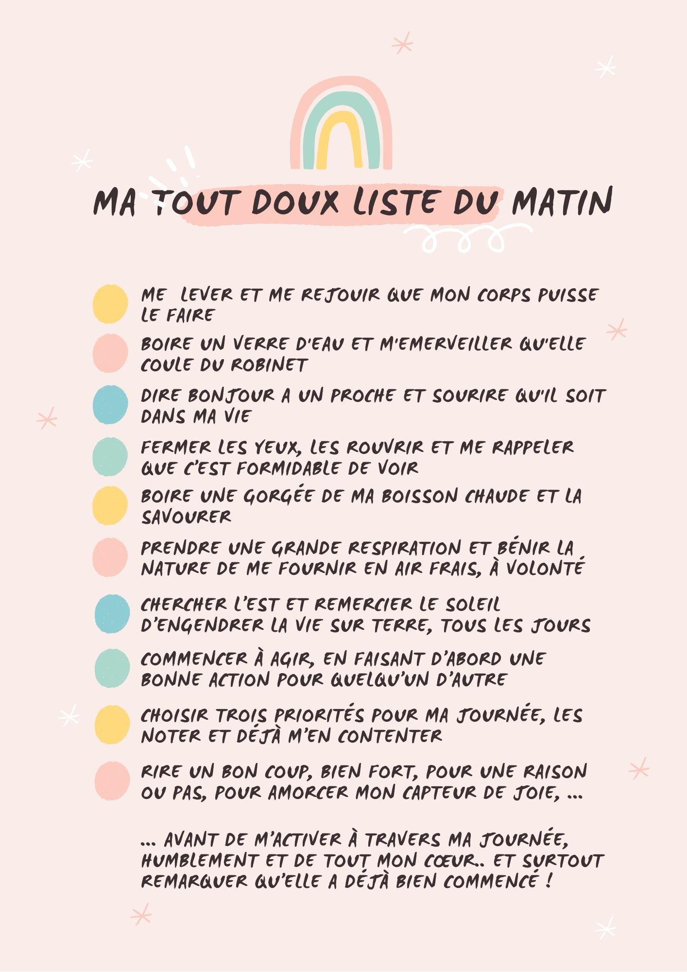 Tout doux liste à imprimer et à partager sans compter !!! Marie-Laure D